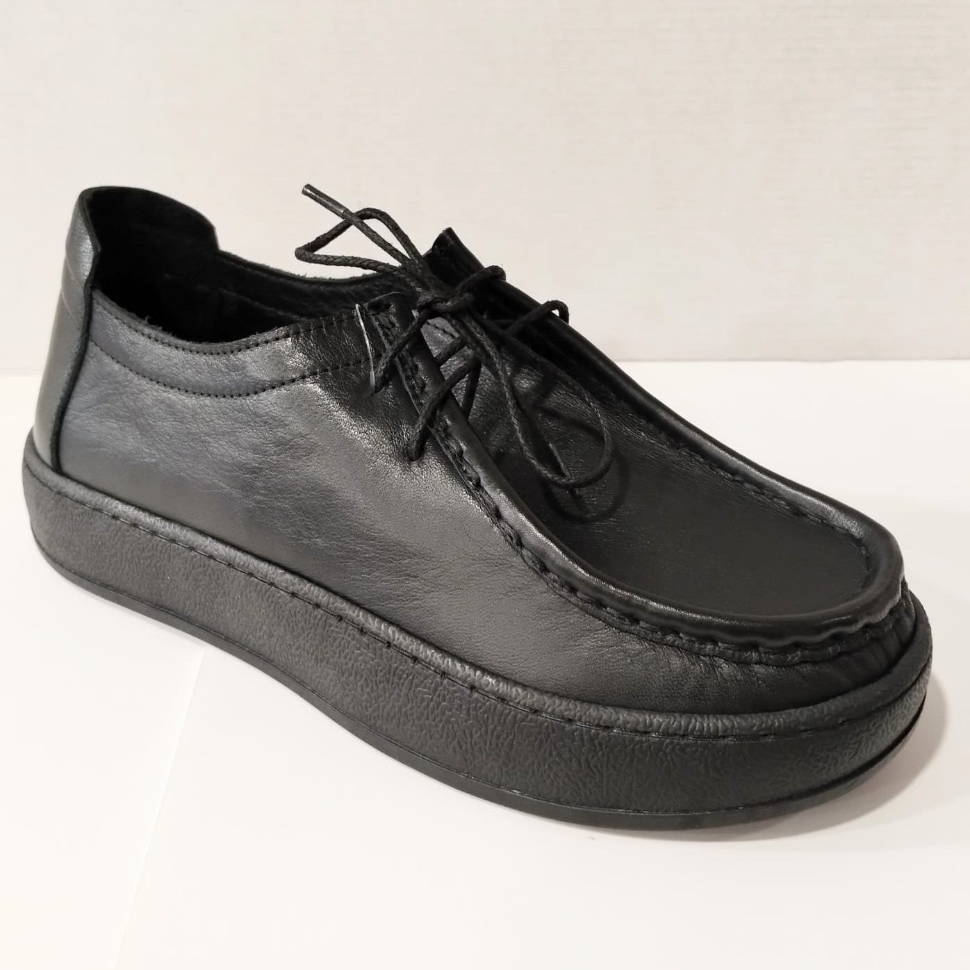 Modella Camden BLACK Soft Leather Wallabee Style Shoe – A.G. Meek