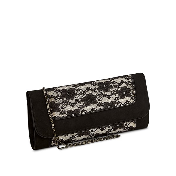 Ruby Shoo Bag Charleston BLACK LACE matching shoe style Delilah AVAILA ...